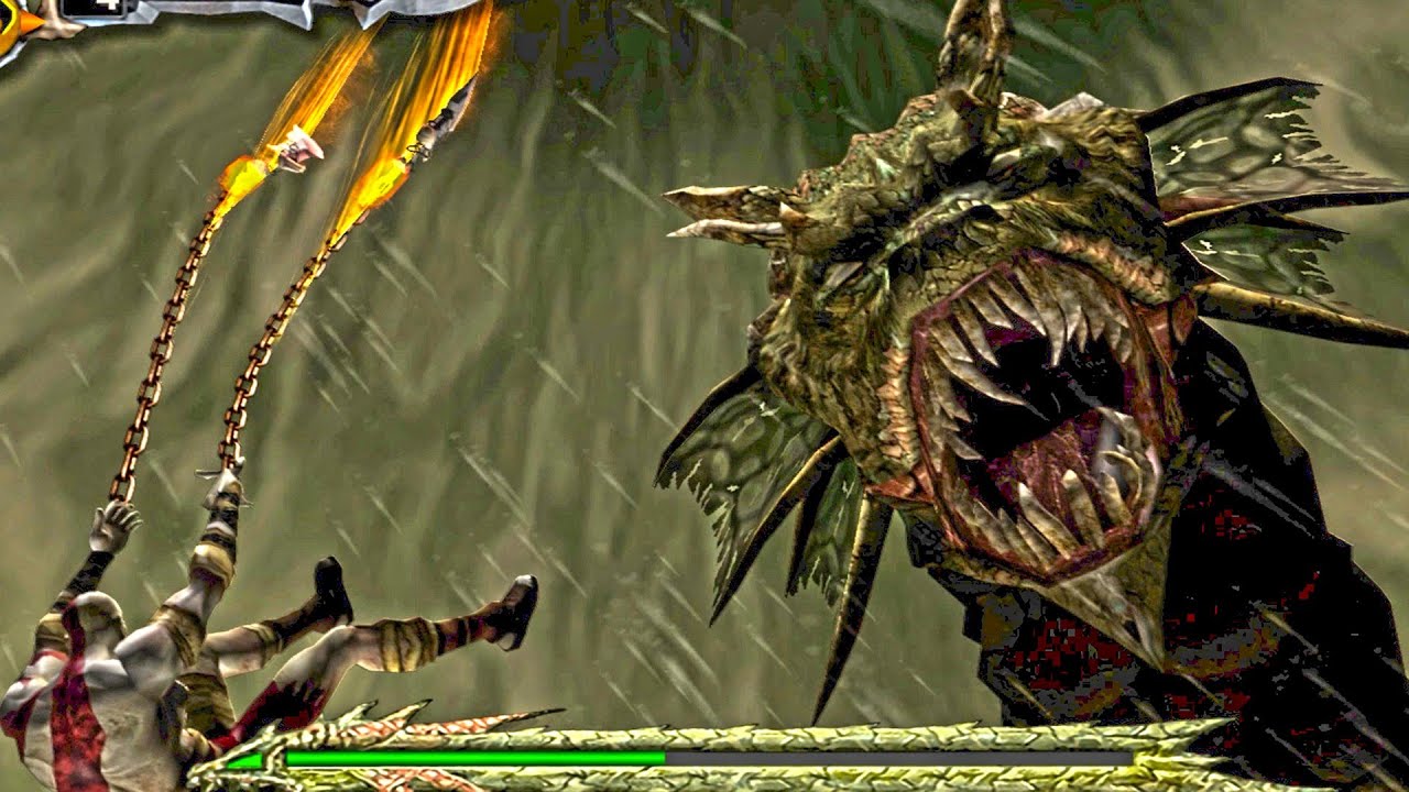 God of War 1 Inicio - 1er jefe: Hidra en modo Dios sin recibir daño ...