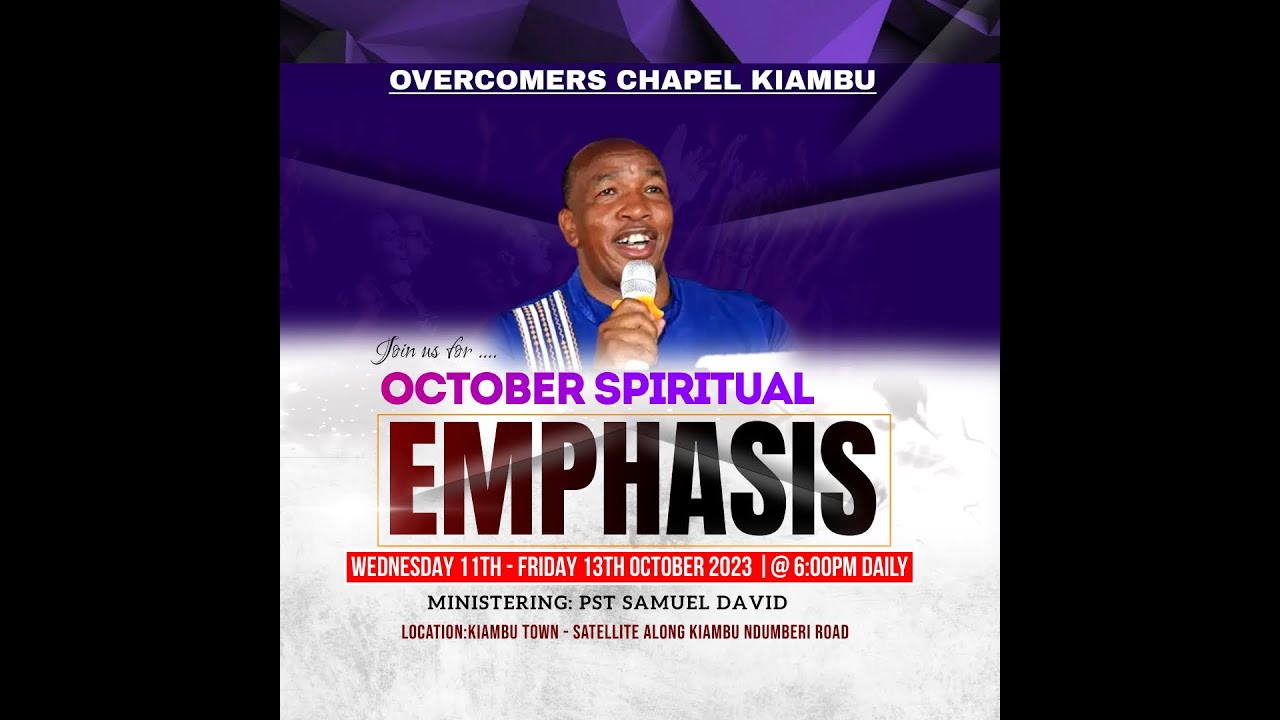 OCTOBER - SPIRITUAL EMPHASIS | THEME:BLESSED & HIGHLY FAVOURED | PST ...