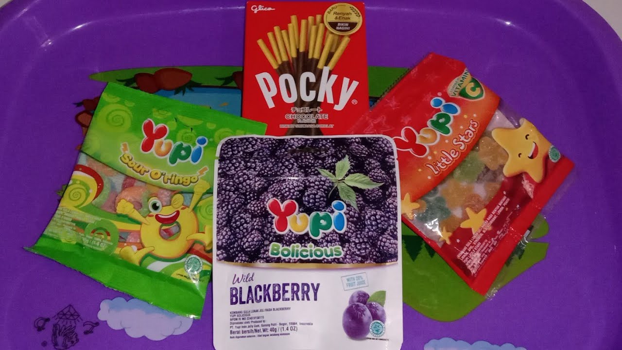 hunting Snack yupi bolicious blackberry, yupi little stars, Pocky ...