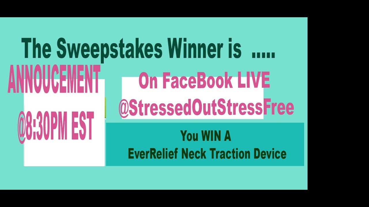 Sweepstakes Winner - YouTube
