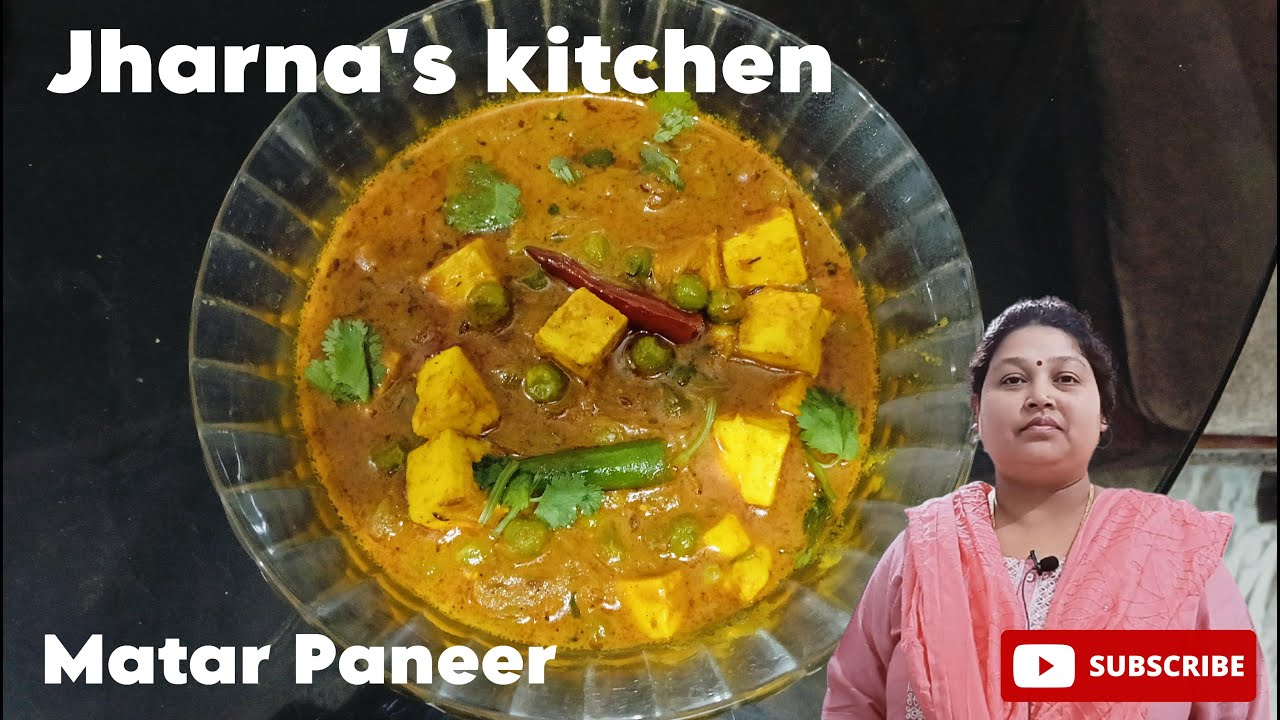 মটর পনির‌ের রেসিপি ঝর্ণার রান্নাঘরে || Matar Paneer in Jharna's Kitchen ...