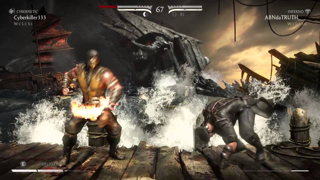 Mortal Kombat X online match cyberkiller333 edcvb - YouTube