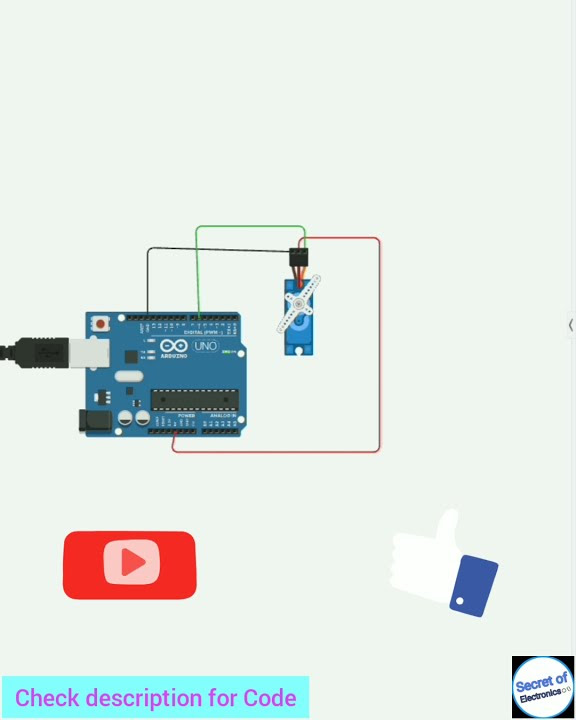 How To Interface Servo Motor With Arduino Uno Youtube