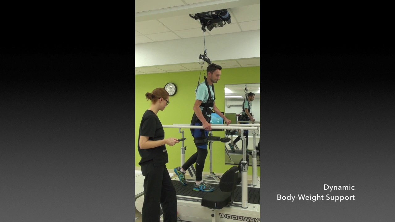 Body-Weight Support Treadmill Training - ZeroG Lite - YouTube