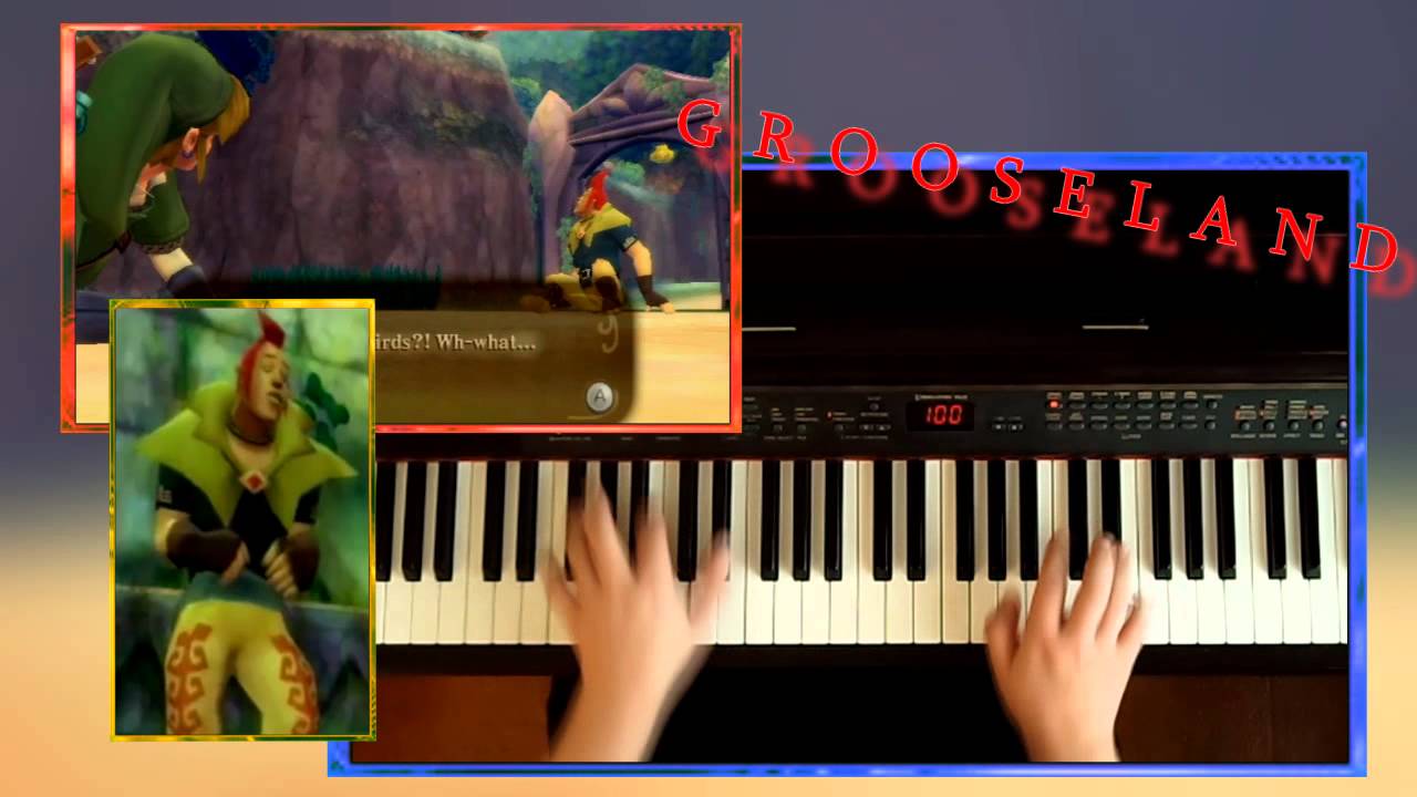 Zelda Skyward Sword - Groose's Theme, Piano - YouTube