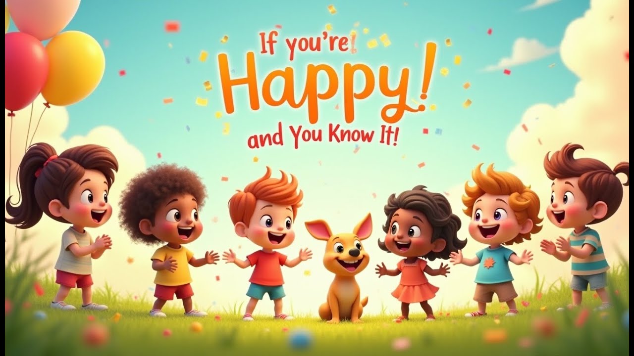 If You’re Happy and You Know It | Nursery Rhyme & Kids Song | Clap Your ...