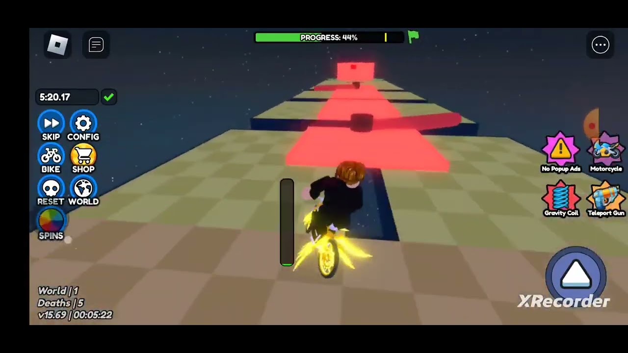 Obby but you're on a bike LEGENDARY flying bike. bike obby Roblox - YouTube