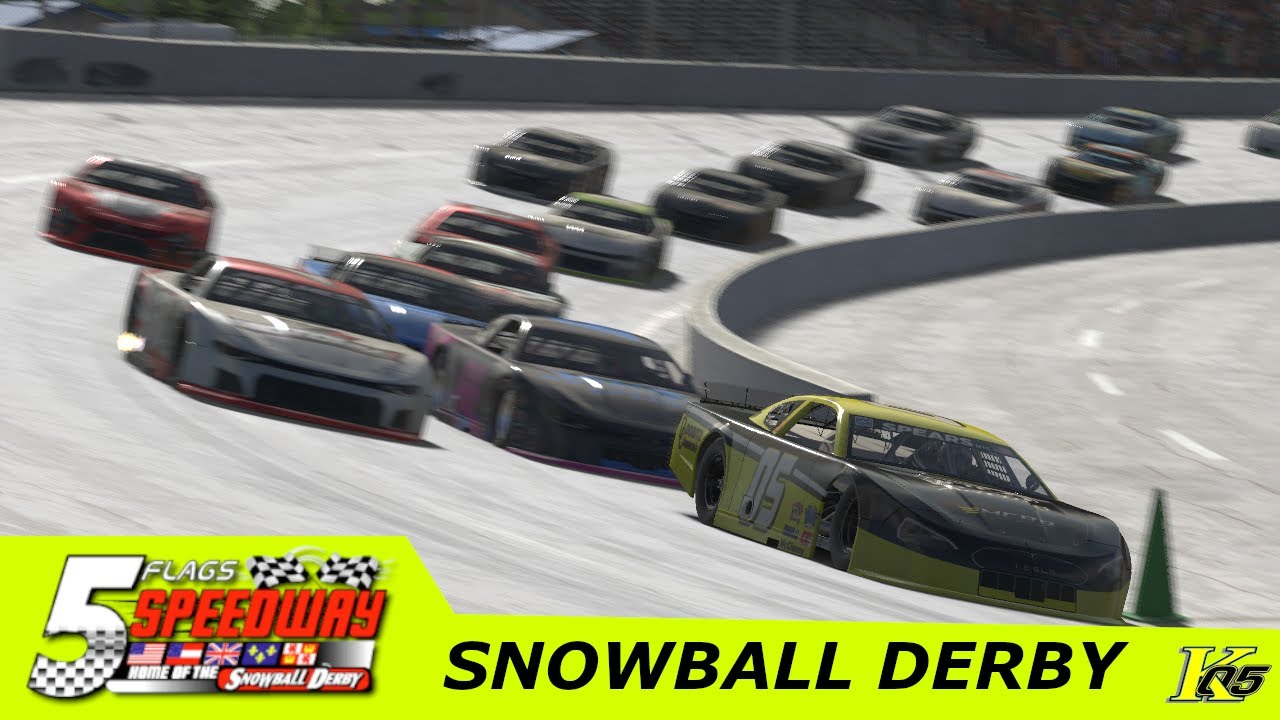 IRacing Official | Snowball Derby @ 5 Flags | THE SNOWBALL DERBY - YouTube