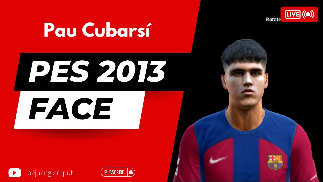 PES 2013 Pau Cubarsí Face - YouTube