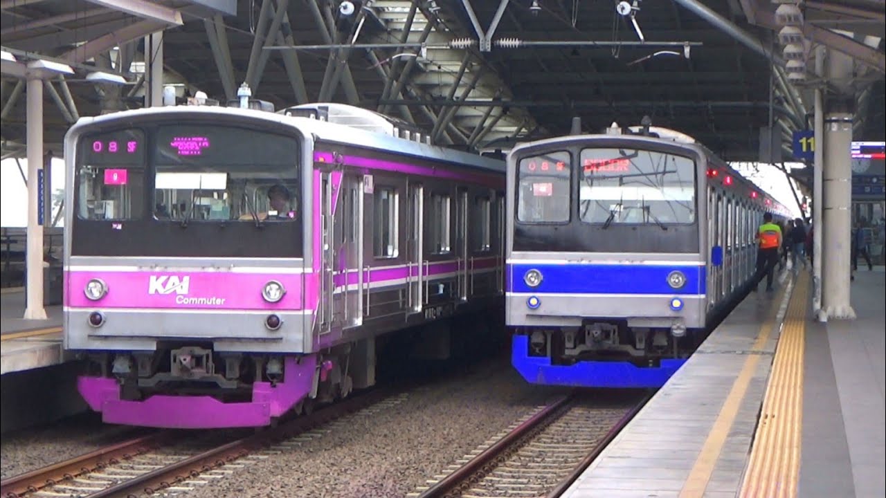 KRL KEMBAR !!! Kompilasi Hunting Kereta KRL Commuter Line Di Stasiun ...