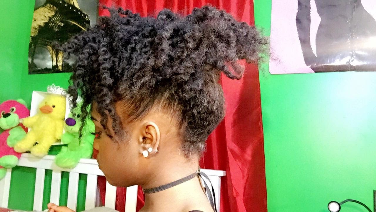 Quick & Easy Natural Updo. . . Unexpected Night Out - YouTube