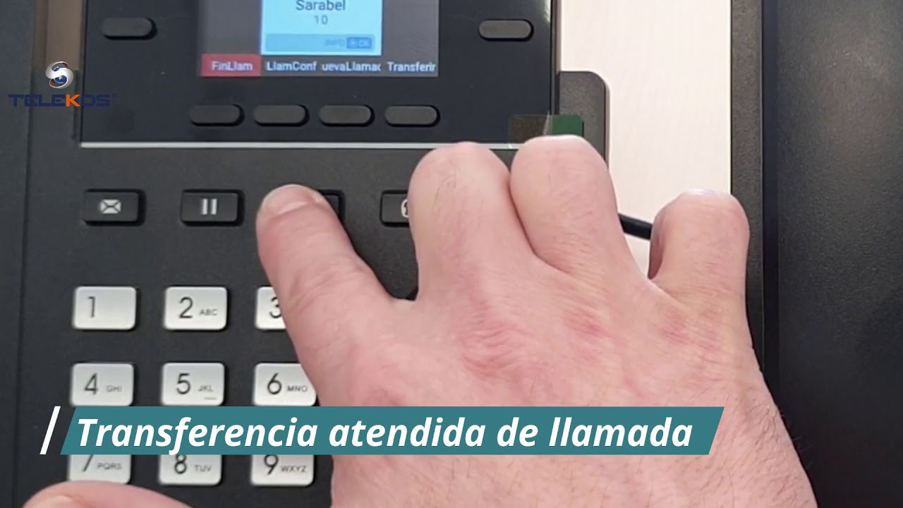 Transferencia de llamada Atendida con Grandstream GRP2613 - YouTube