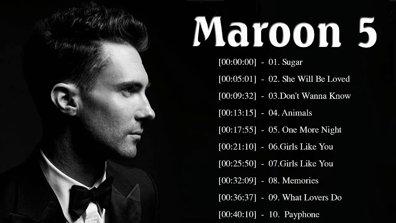 Maroon 5 Greatest Hits Full Album 2020 Maroon 5 Best Songs Playlist ...
