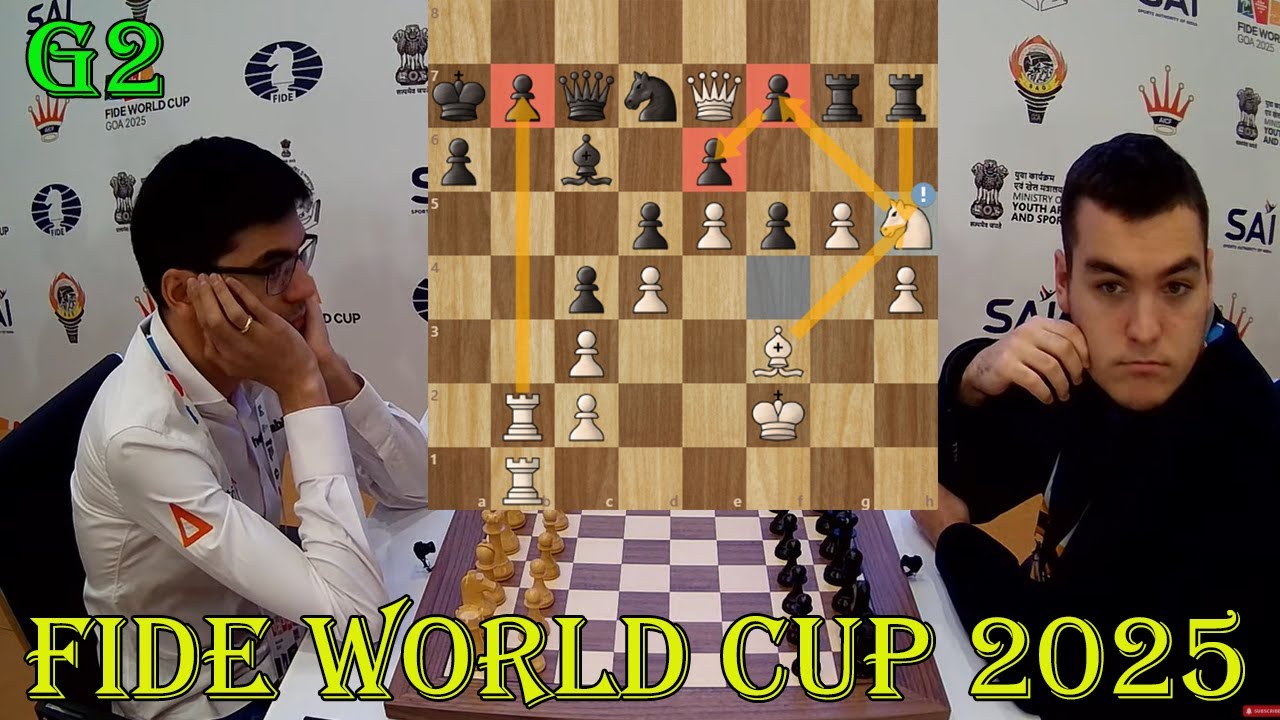 FRENCH DEFENSE!! Anish Giri vs Bojan Maksimovic || FIDE World Cup 2025 ...