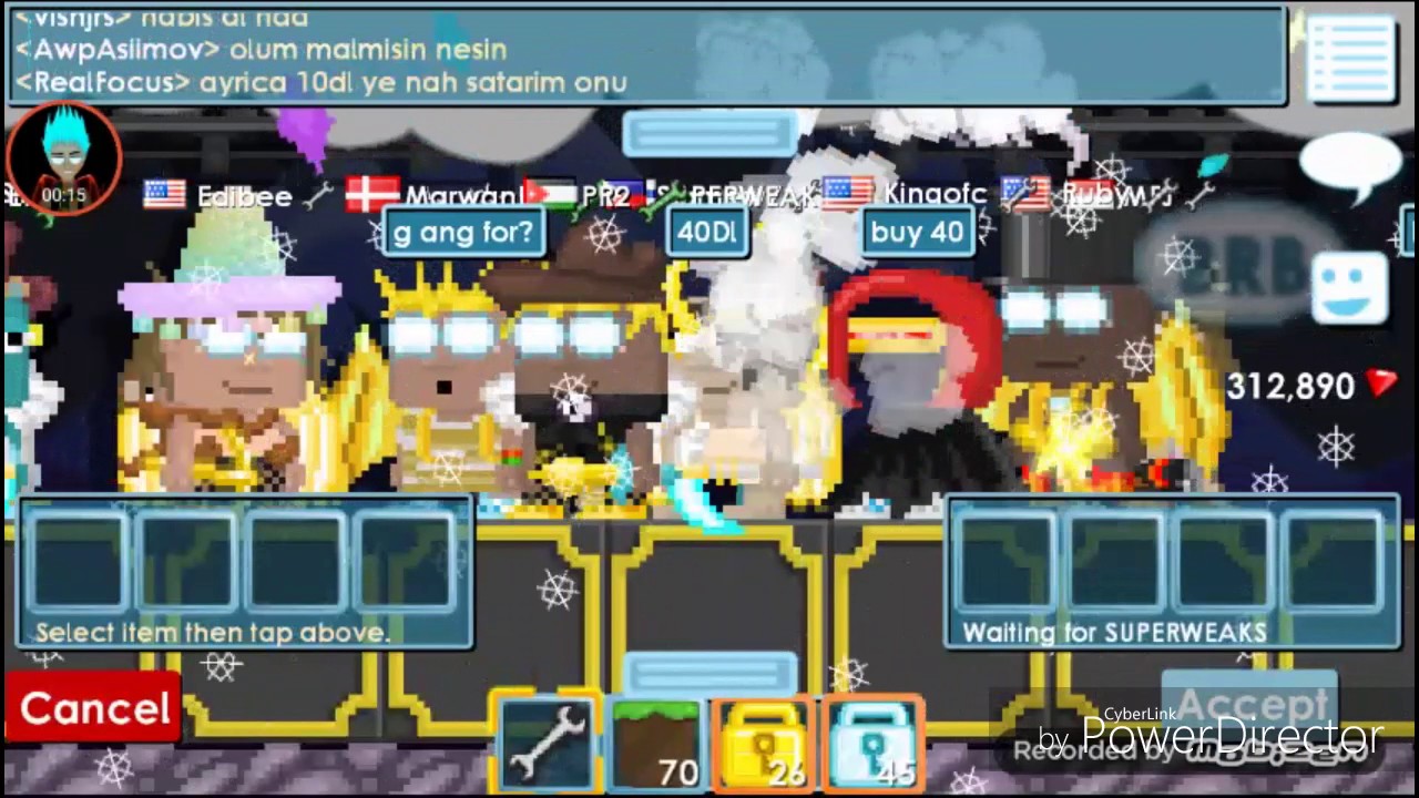 Growtopia - 100 Dls Set Challenge! Ft. Inrage - YouTube