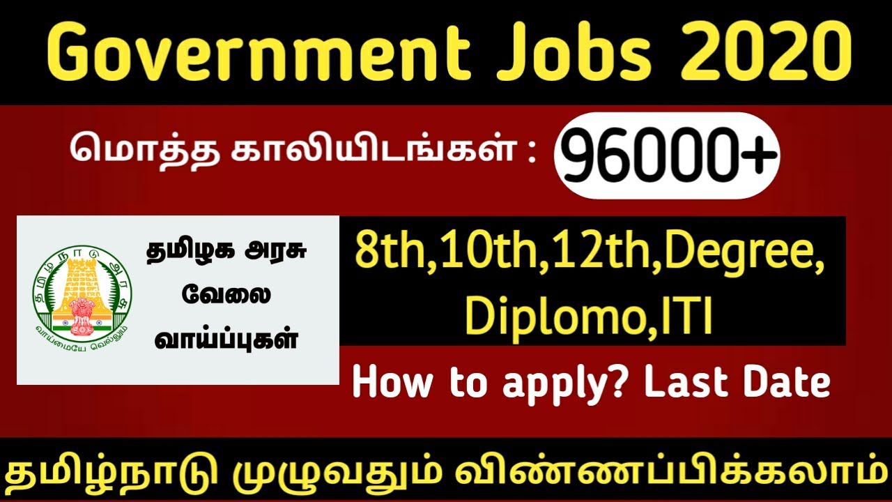 Latest govt jobs 2020/central government and state government job ...
