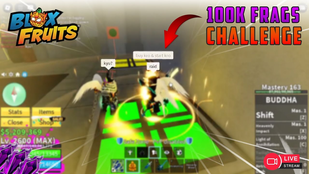 ROBLOX BLOX FRUIT LET'S DO 100K FRAGMENT ON STREAM - YouTube