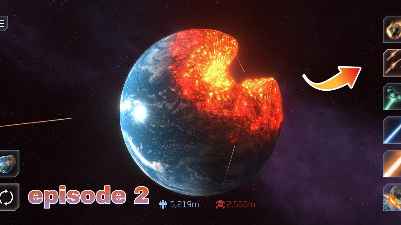 I DESTROYING THE EARTH 🌎 FROM ROCKET 🚀|| solar smash game|| solar smash ...