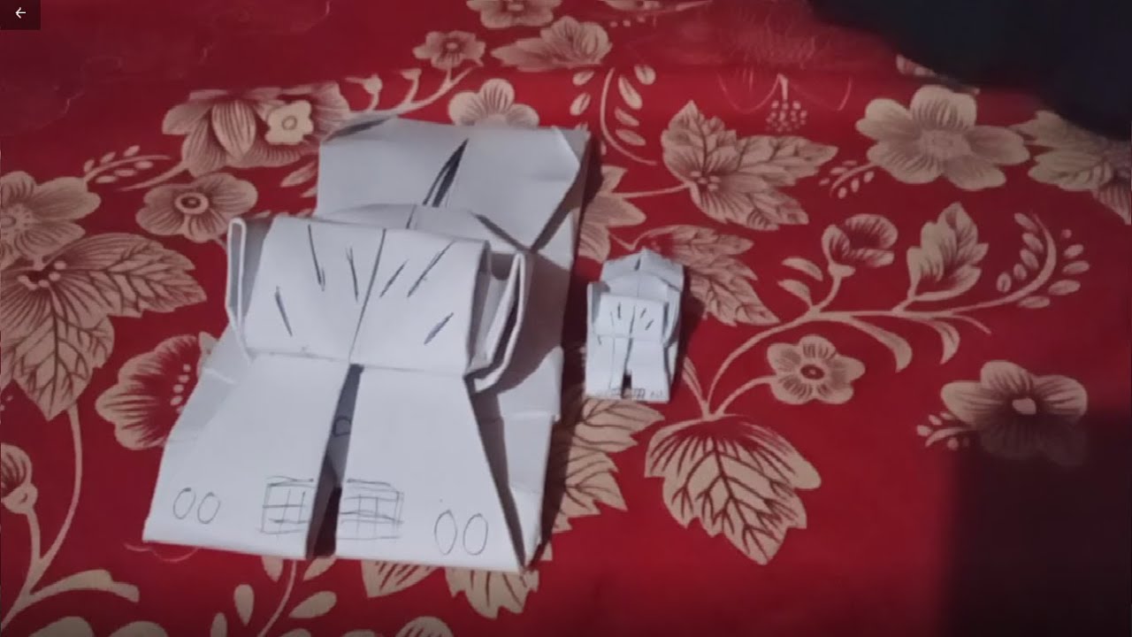 Big origami transformer - YouTube