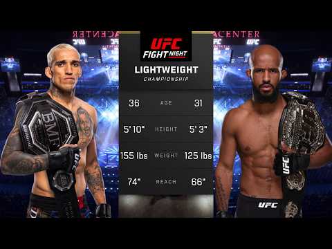 Charles Oliveira vs Demetrious Johnson Full Fight - UFC 5 Fight Night