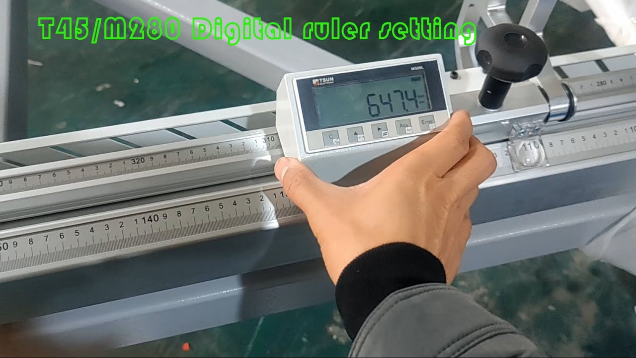 ENG T45 or M280 Digital ruler how to set - YouTube