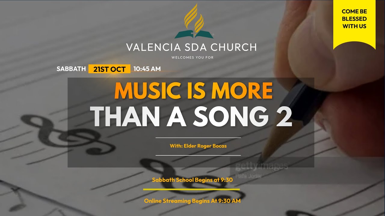 Valencia SDA Church - Music Is More Than A Song Part 2 - YouTube