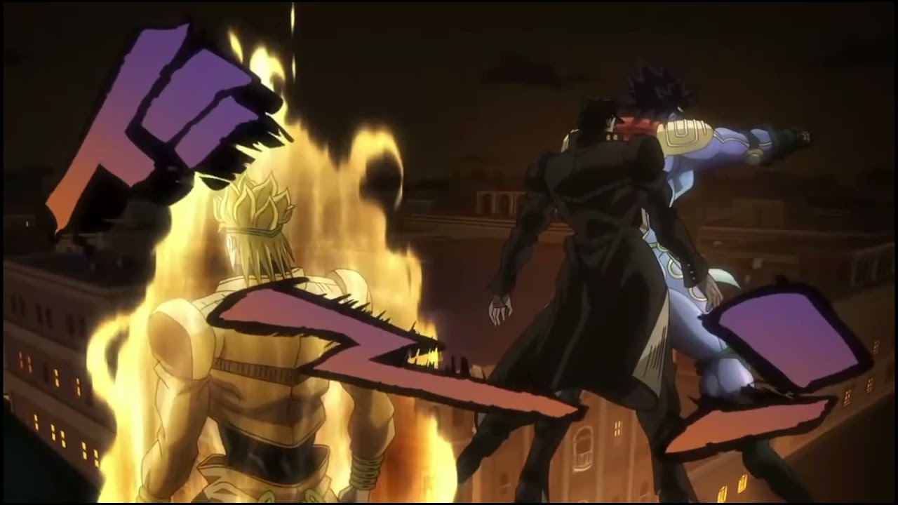 DIO'S time stop but it's timing is accurate - YouTube