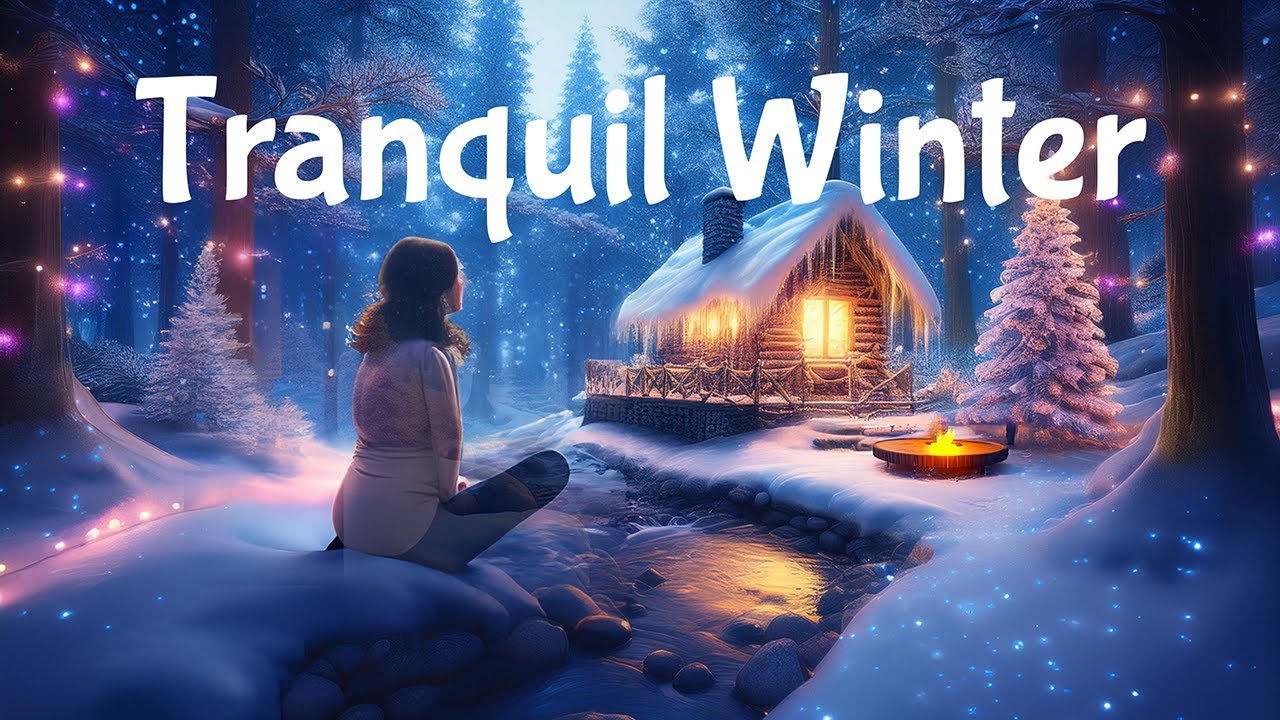 Cozy Winter Escape: Snowy Cabin in the Woods with Relaxing Piano Music ...