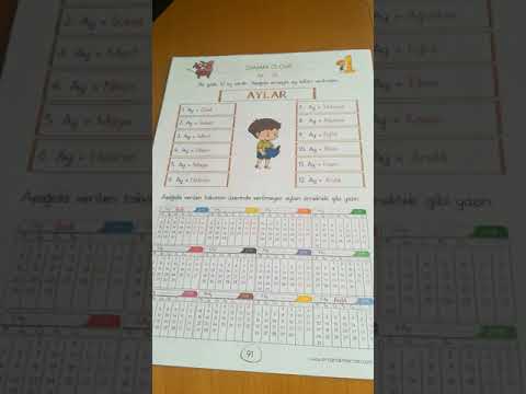 1. Sınıf Takvim Bilgisi Gün Hafta Ay ve Yıl