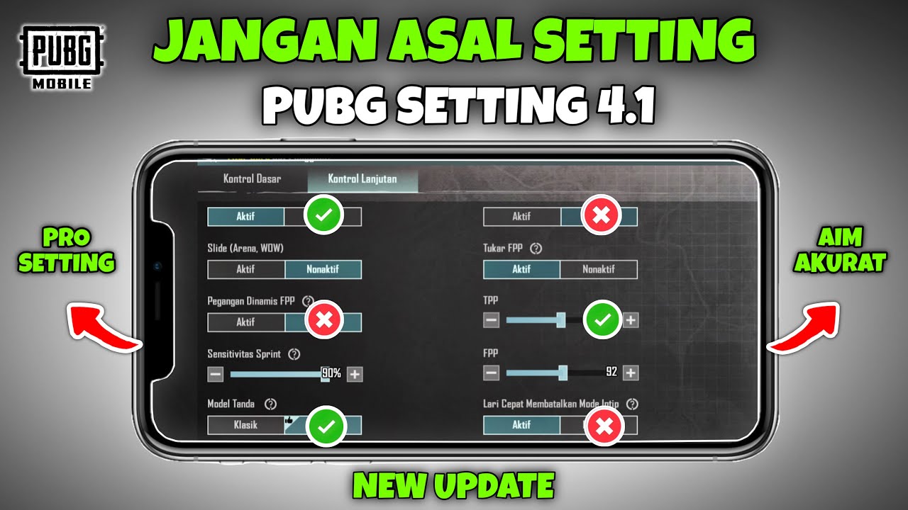 Settingan Dasar Pubg Mobile | Basic Setting Pubg Mobile Terbaru | PUBG ...