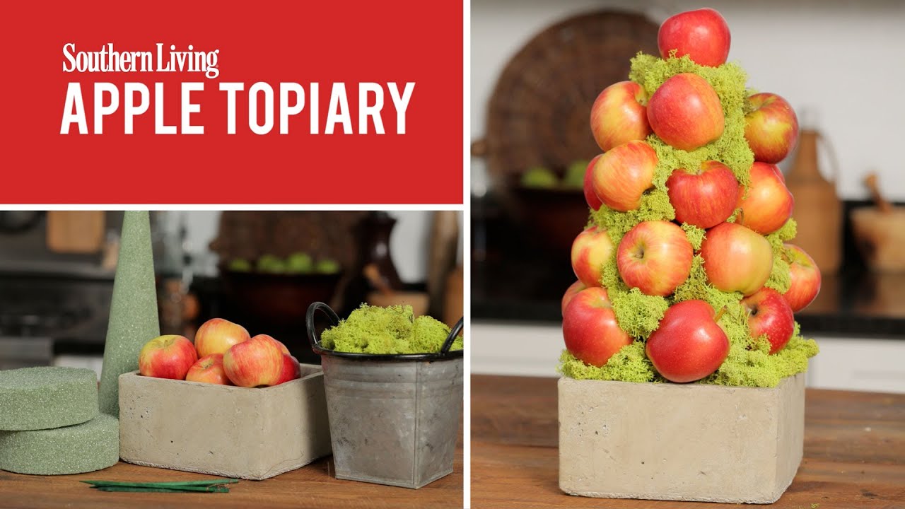 How To Make an Apple Topiary | Fall Decoration - YouTube