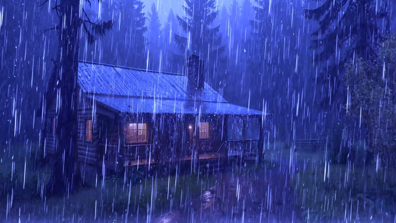 Gentle Night Rain and Thunderstorm: Calming Rain Sounds for Sleep, Study, and Relaxation ASMR ...