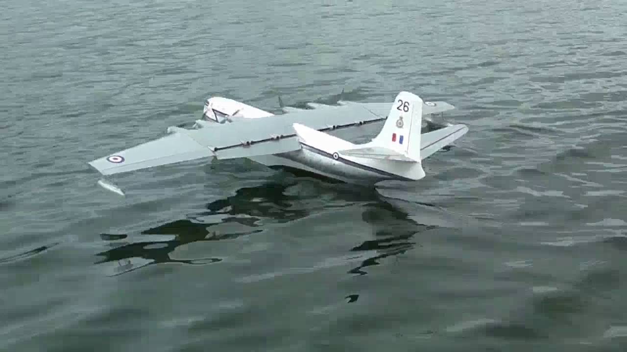 Princess flying boat at Longham - YouTube