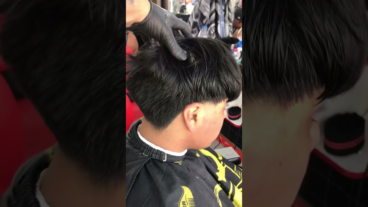 Taper fade con volumen #barbershop - YouTube
