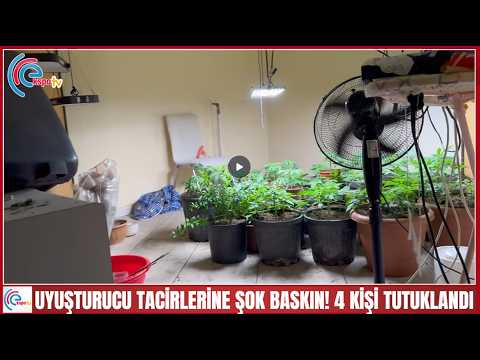 UYUŞTURUCU TACİRLERİNE ŞOK BASKIN! 4 KİŞİ TUTUKLANDI