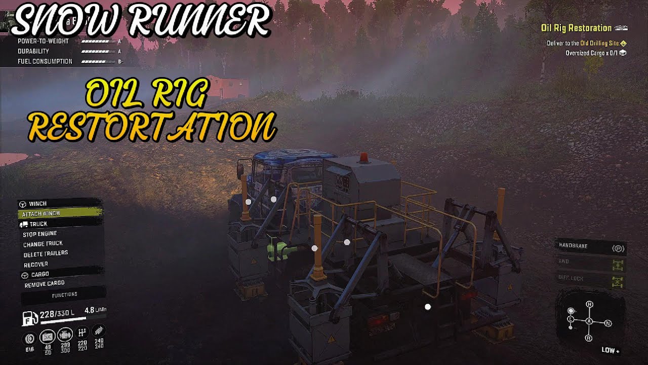 Snow Runner Oil Rig Restoration - YouTube