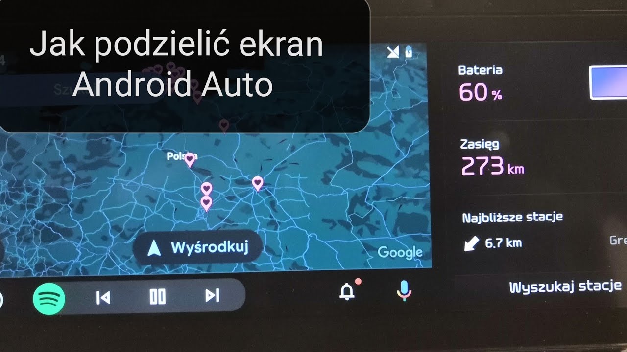 Jak ustawić Ekran podzielony w Android Auto KIA. Split Screen Android ...