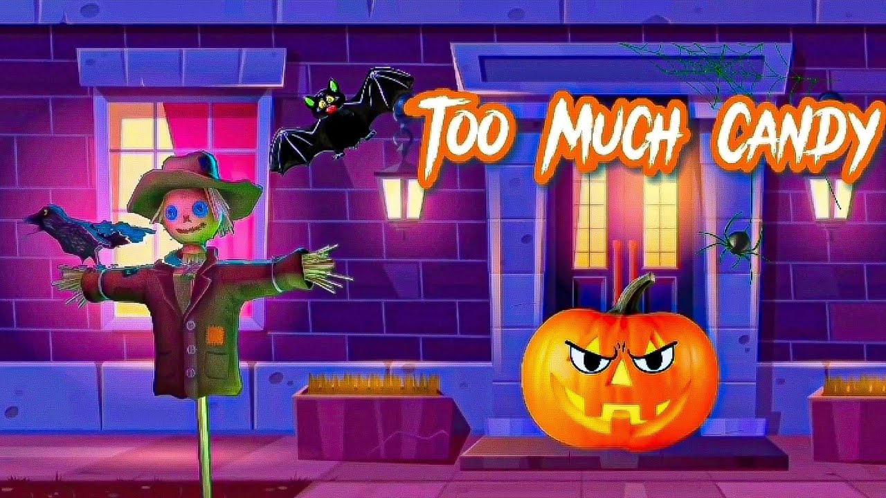 Too Much Candy ! Scary Halloween Story | @MeMoonieandMagic - YouTube