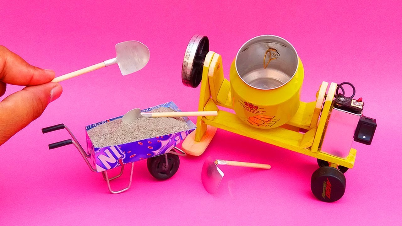 Amazing Mini Construction Tools Using Soda Can| How To Make A ...