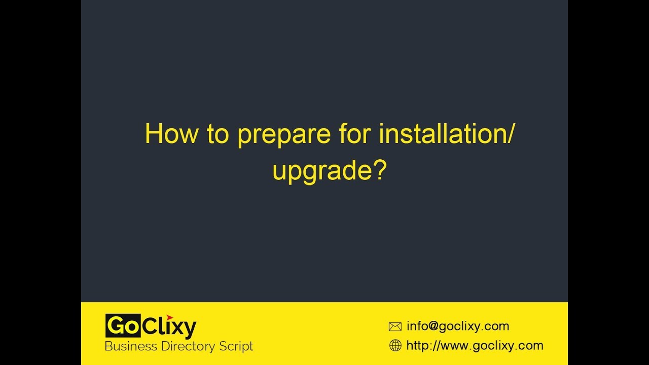 How to prepare for Installation/Upgrade? - YouTube