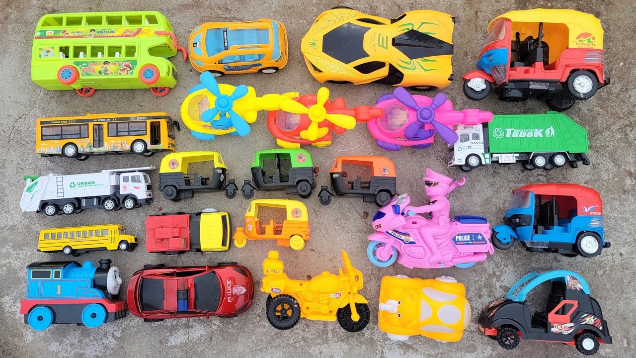 Satisfying Finding Unique Colorful Vehicles | Mim Toys - YouTube