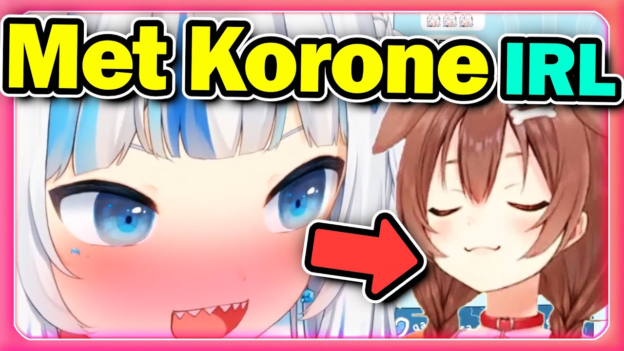 😲 Gura Explains How Recognized Korone IN REAL LIFE With Her Voice ...