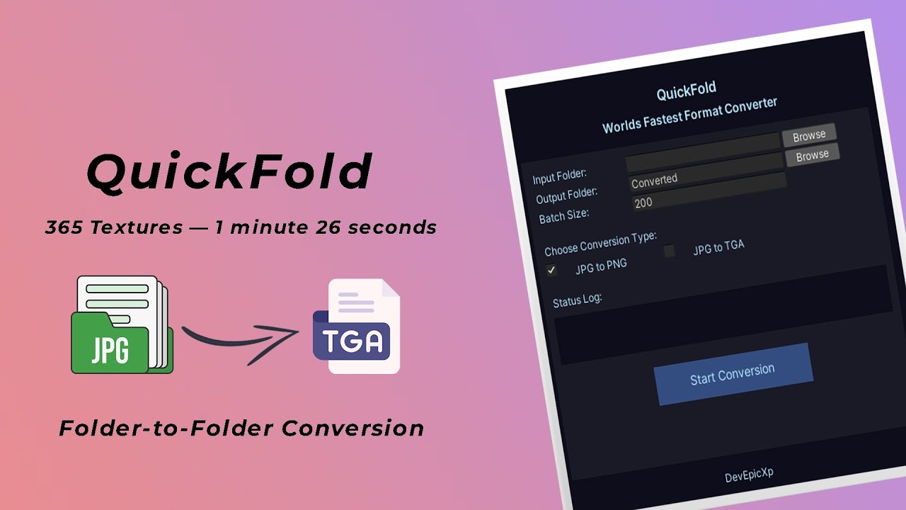 QuickFold – Fastest Texture Converter on Unity Asset Store - YouTube