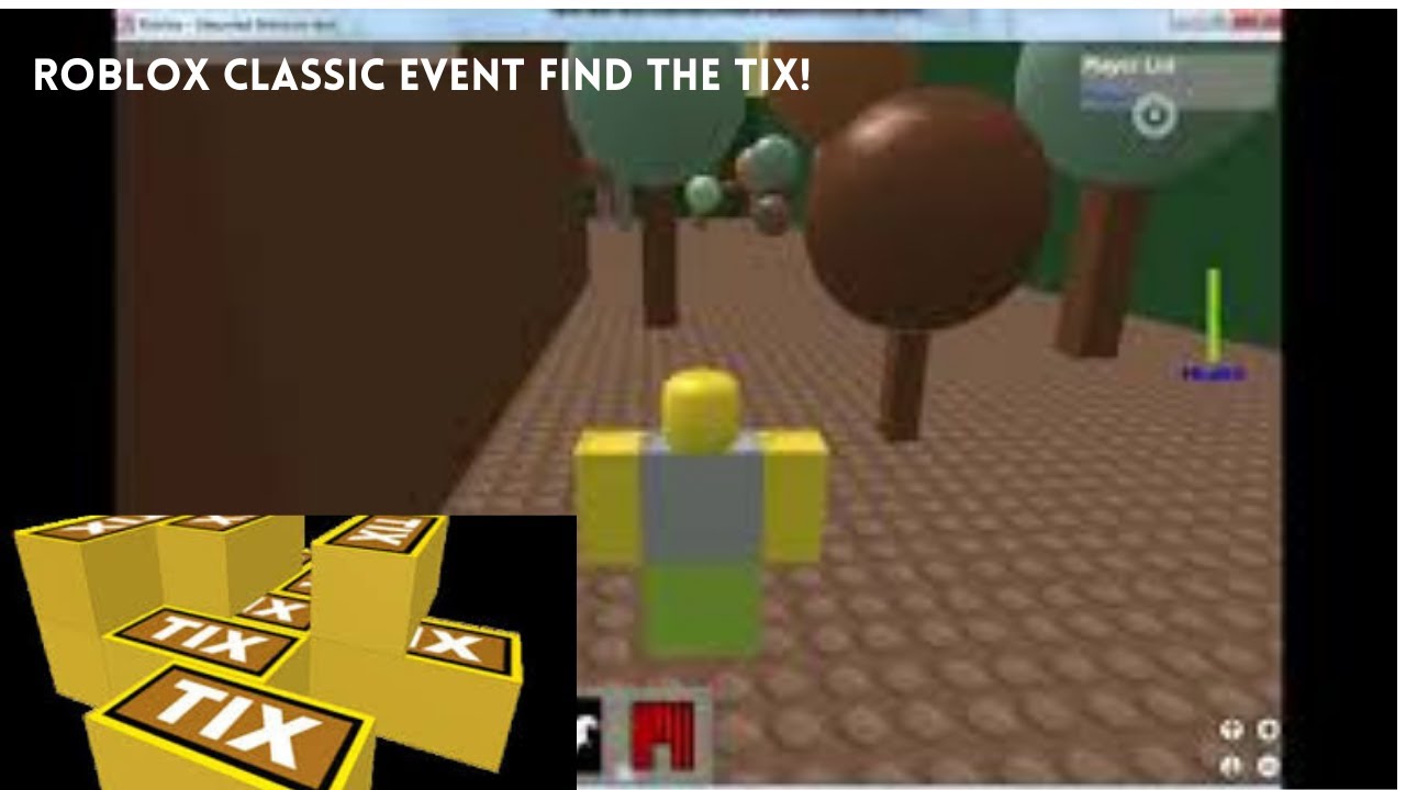 ROBLOX CLASSIC EVENT FIND THE TIX! How To Make - YouTube