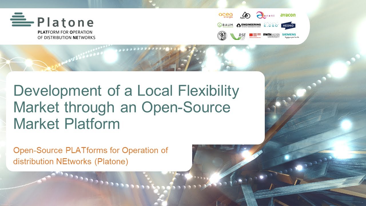 9. Platone - Development of a Local Flexibility Market through an Open-Source Market Platform ...