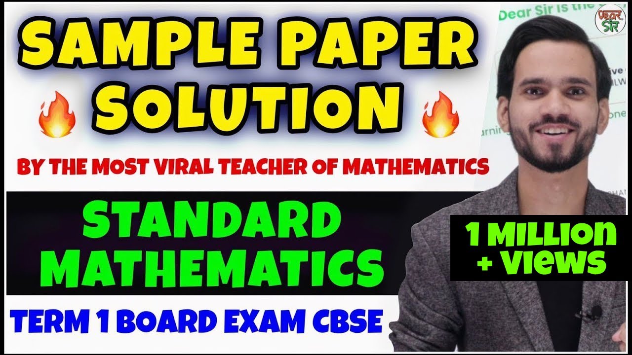 Class 10th Standard Maths Sample Paper Solution Class 10 Maths Class 10th Standard Maths Sample Paper Solution Class 10 Maths