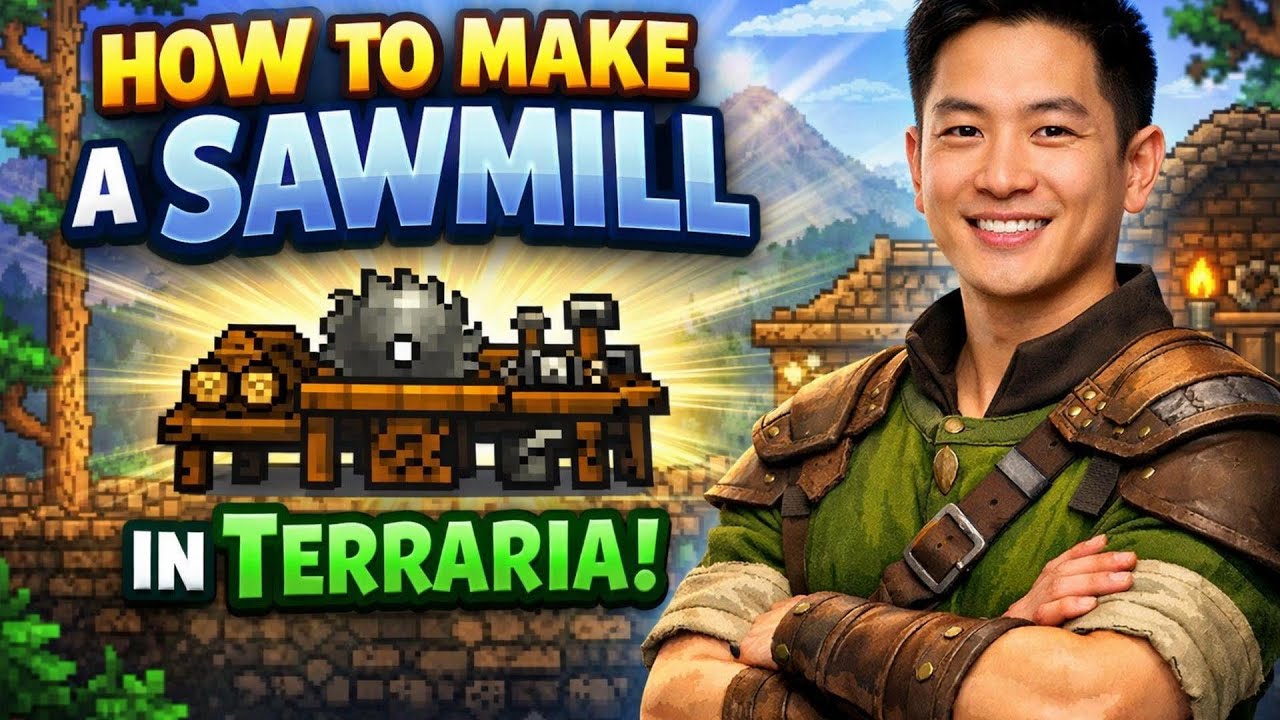 How to MAKE a SAWMILL in Terraria (Step by Step) - YouTube