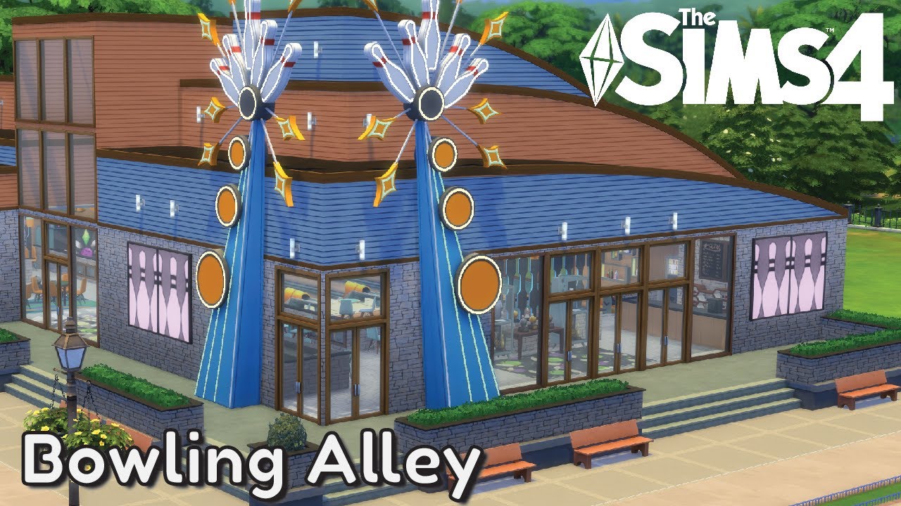 I built a Bowling Alley! 🎳 // The Sims 4 Speed Build - YouTube