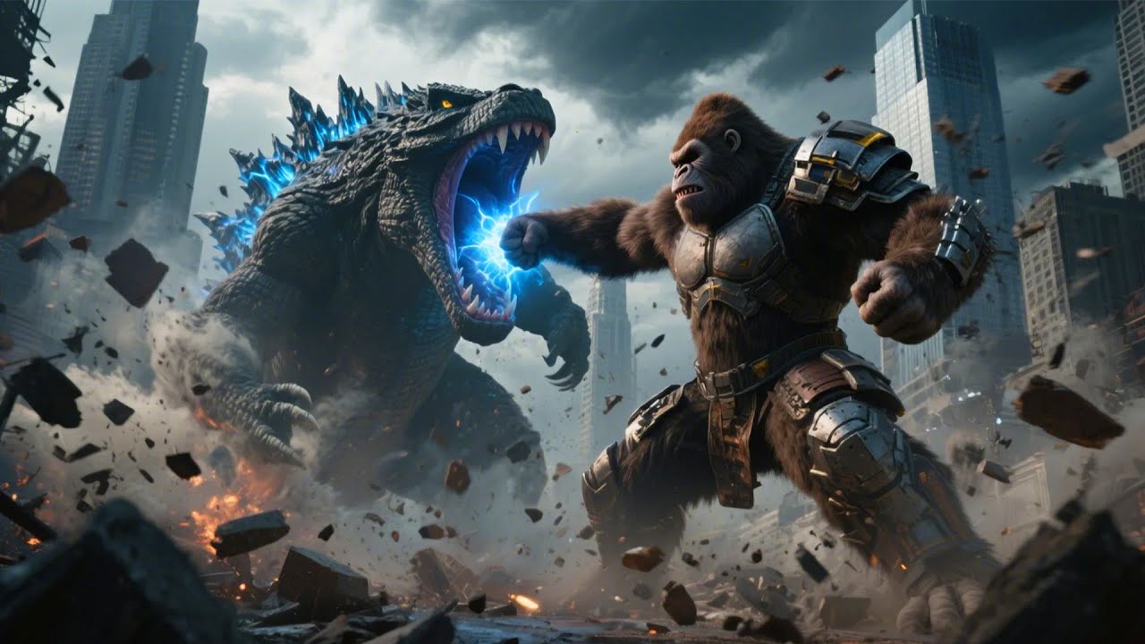 Godzilla vs Kong | Epic Ultra Realistic Fight Scene | Cinematic Monster ...