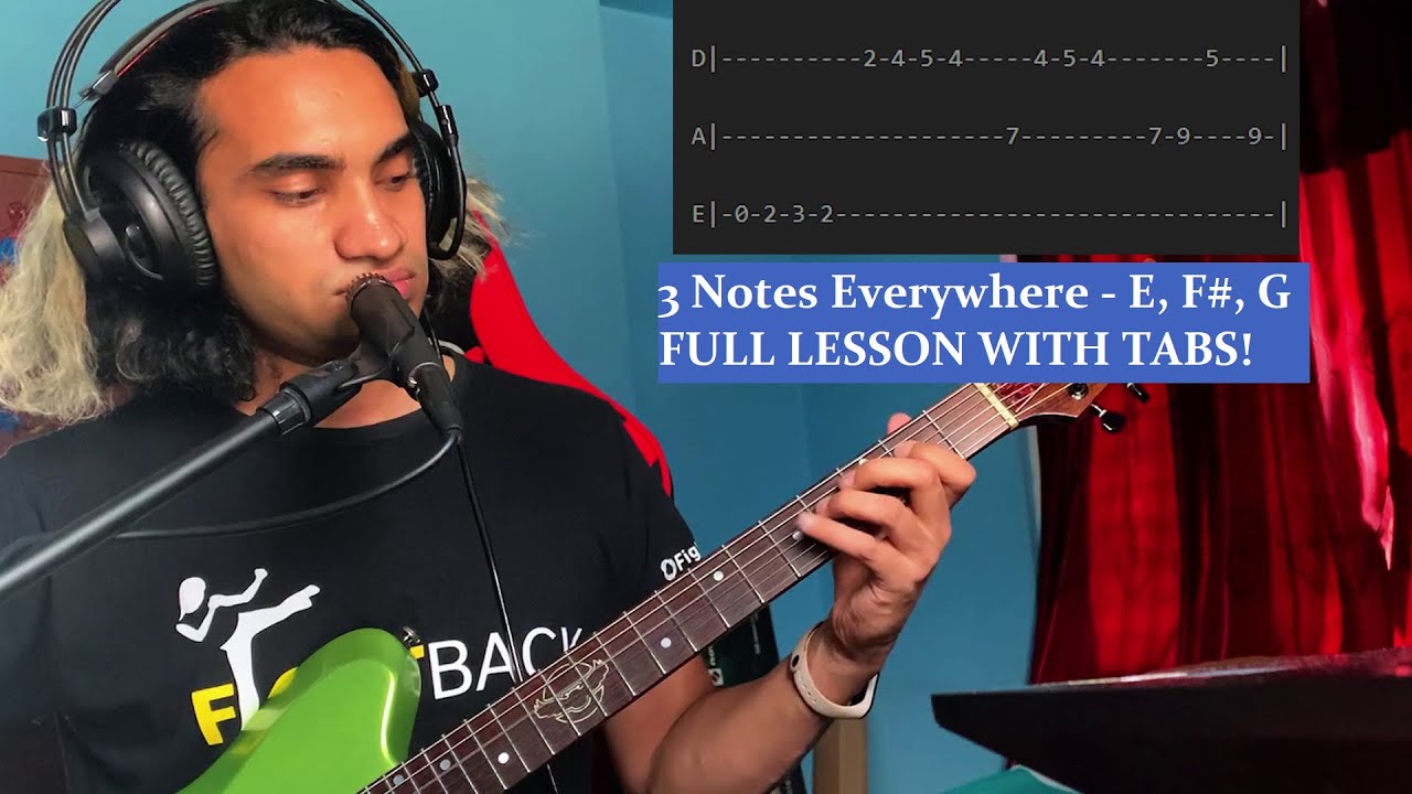 3 Notes Everywhere - Full Tutorial with TABS! - YouTube